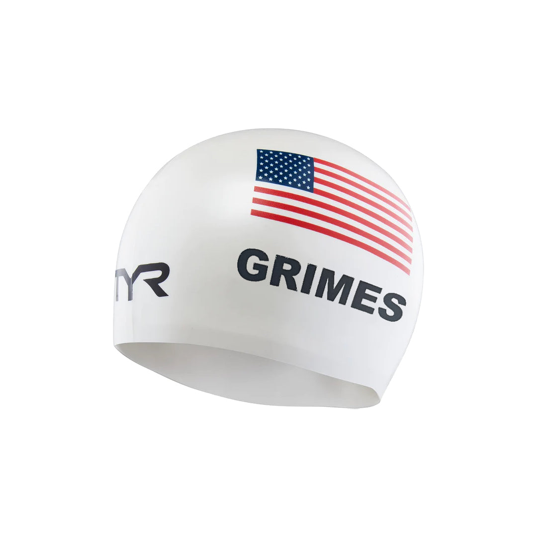 TYR USA Silicone Cap Katie Grimes – Elsmore Swim Shop